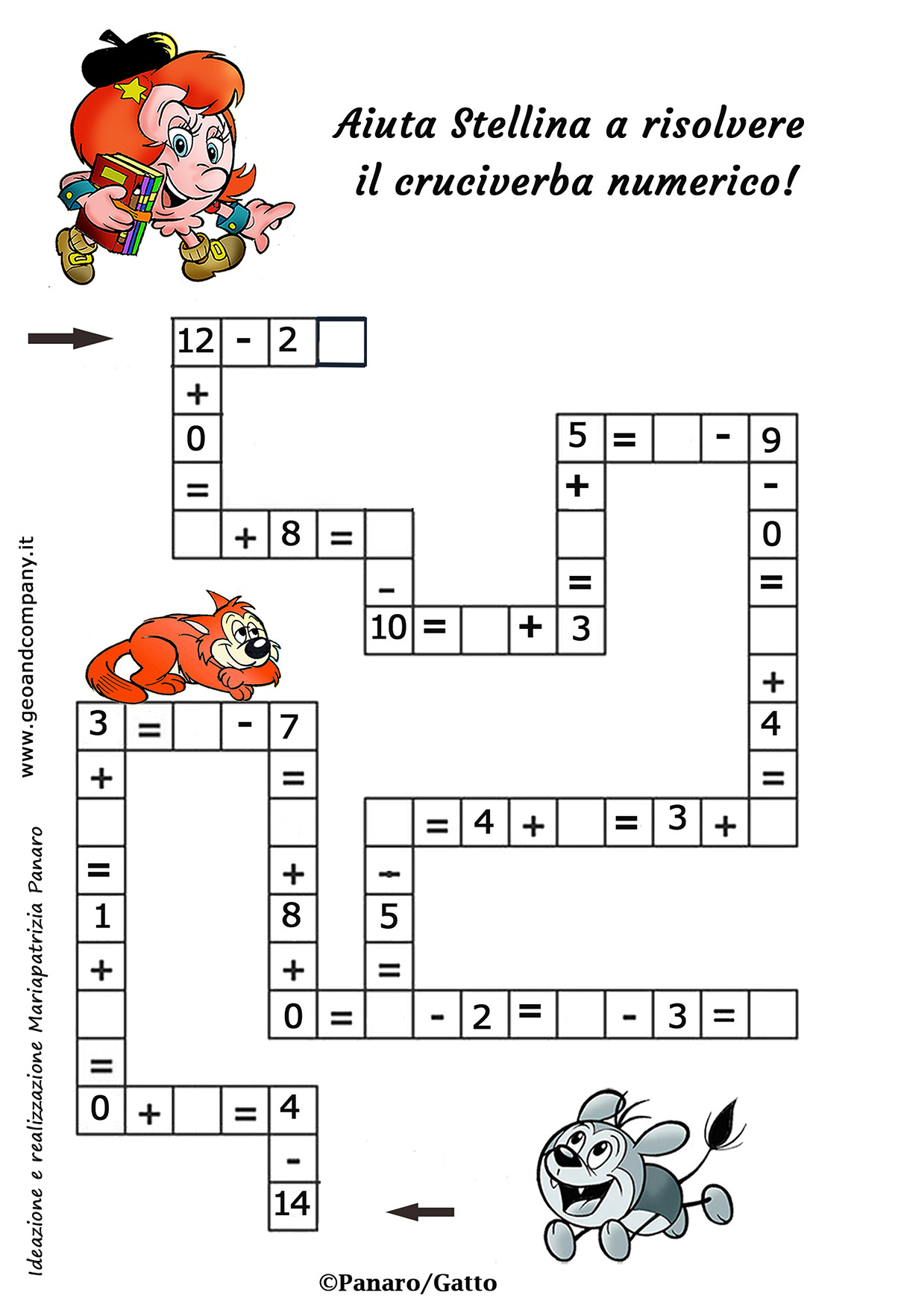 Stellina e il cruciverba numerico – Schede didattiche primaria