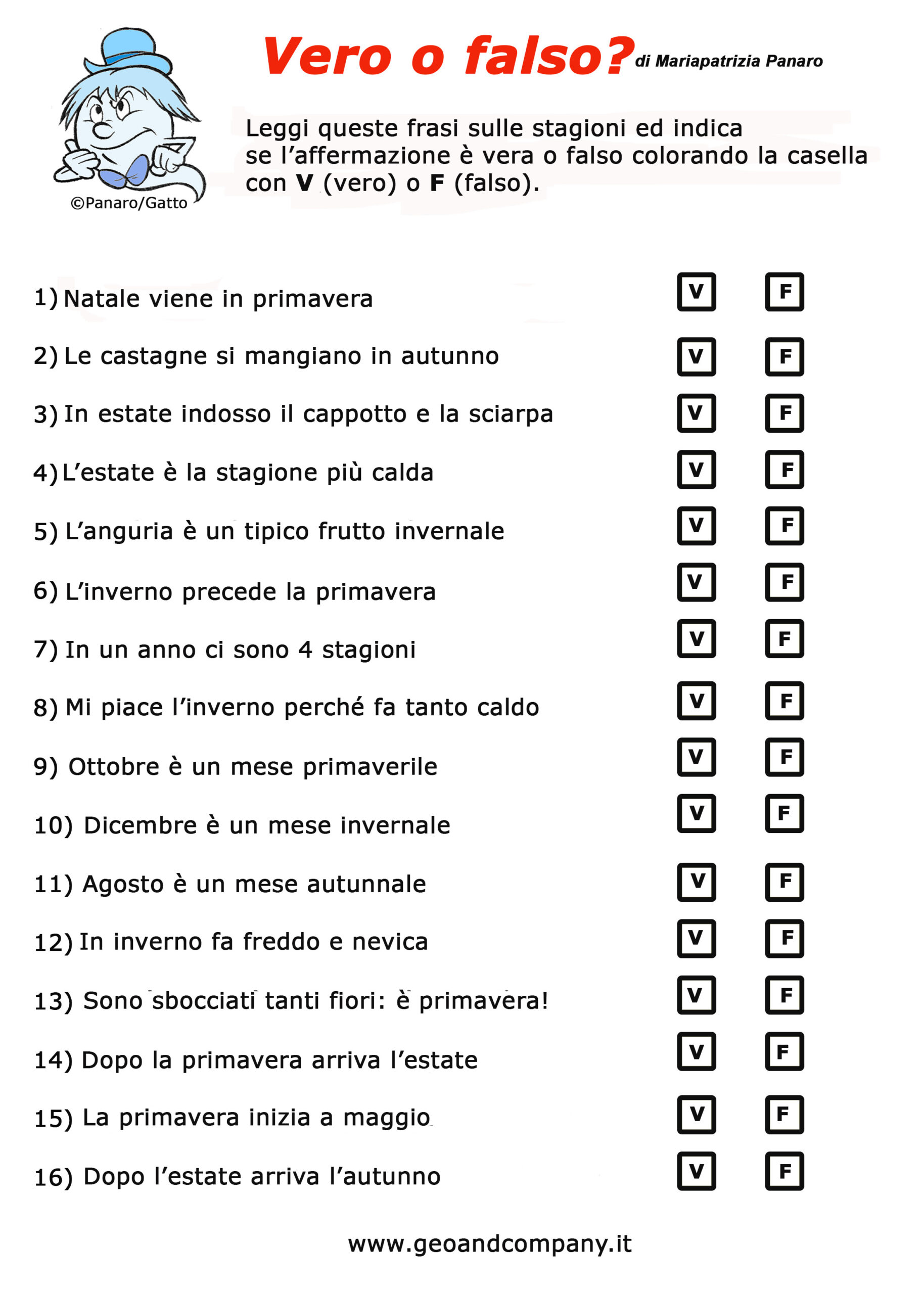 Precedente e successivo – Schede didattiche scuola primaria